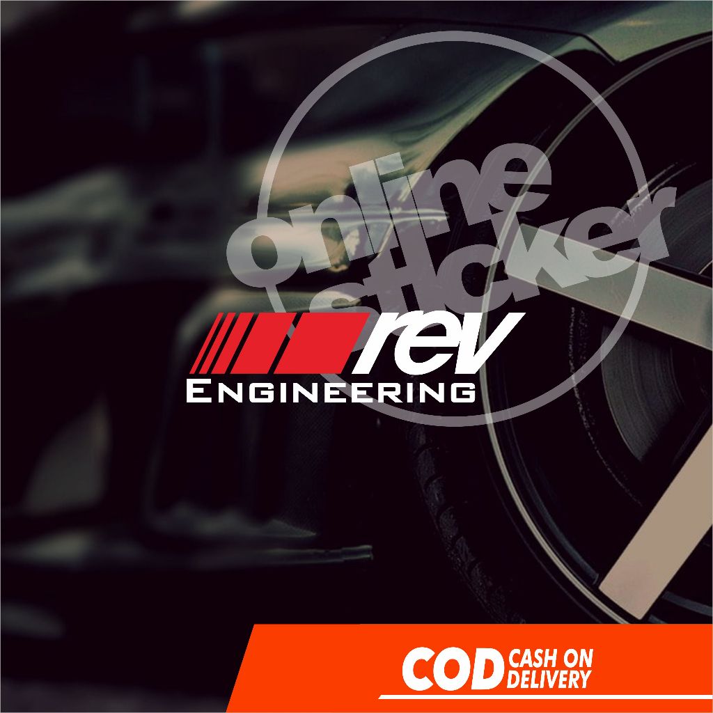 Jdm REV Engineering Stickers | Cutting On | Shopee Singapore
