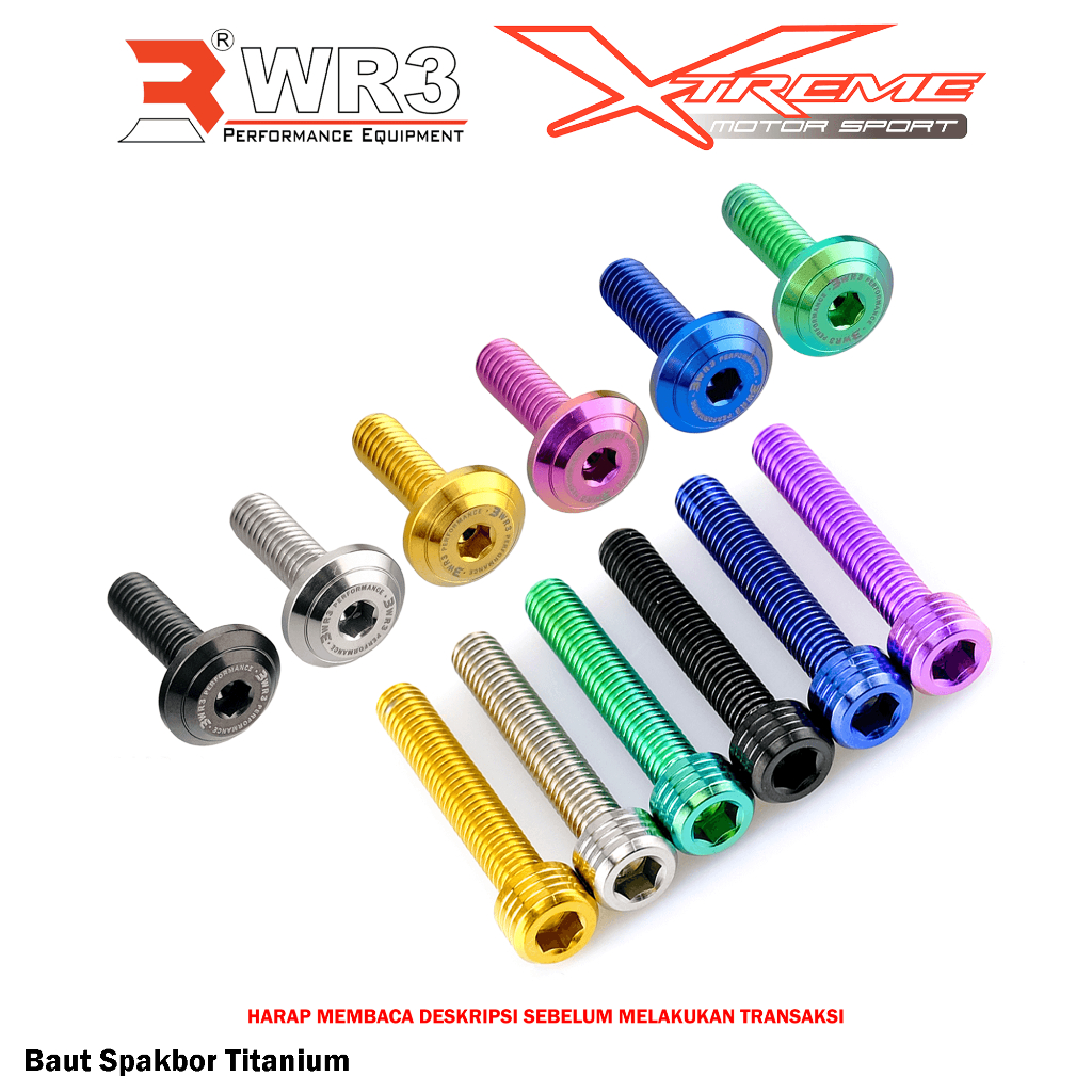 Front Fender WR3 Titanium Bolt Package R15 R6 Xmax Aerox / ZX636 ZX25R ...