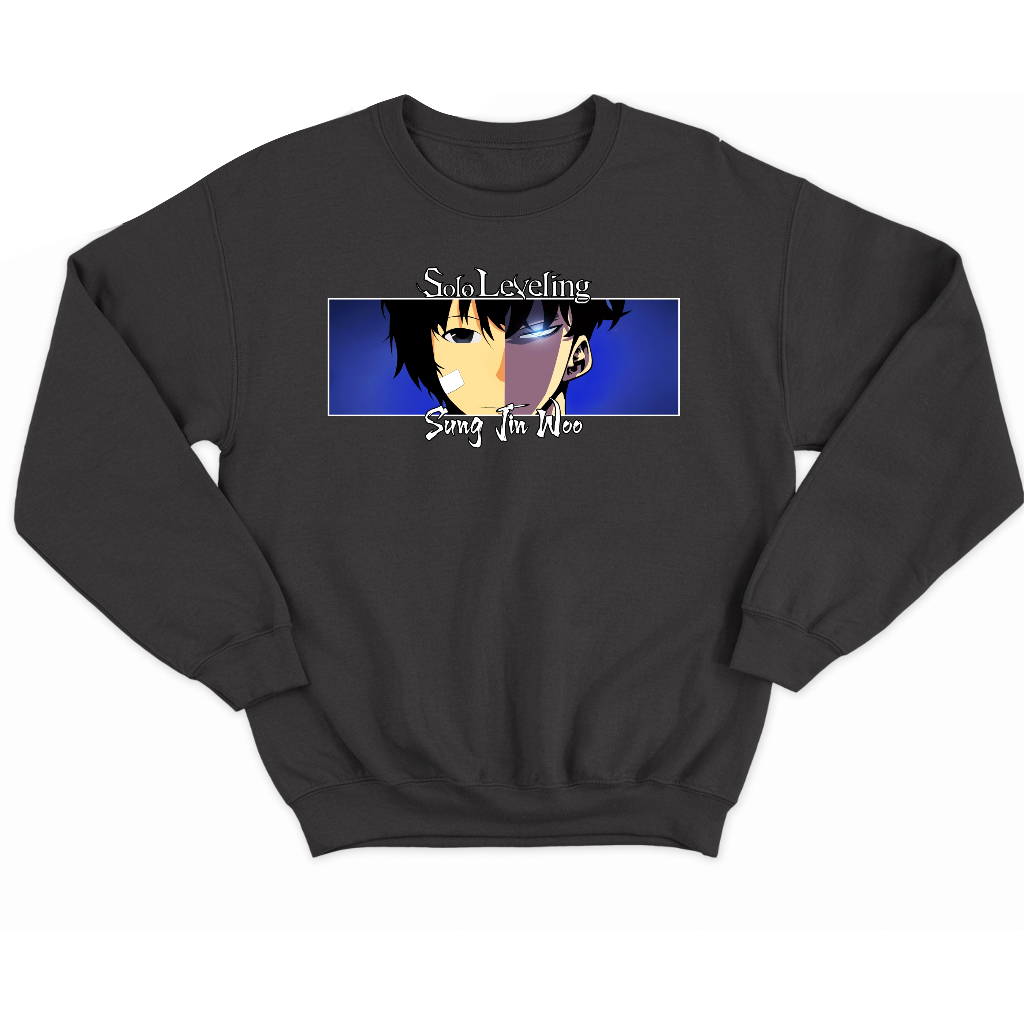 Jacket Sweater Anime Solo Leveling Sung Jin Woo Half Face Big Size ...