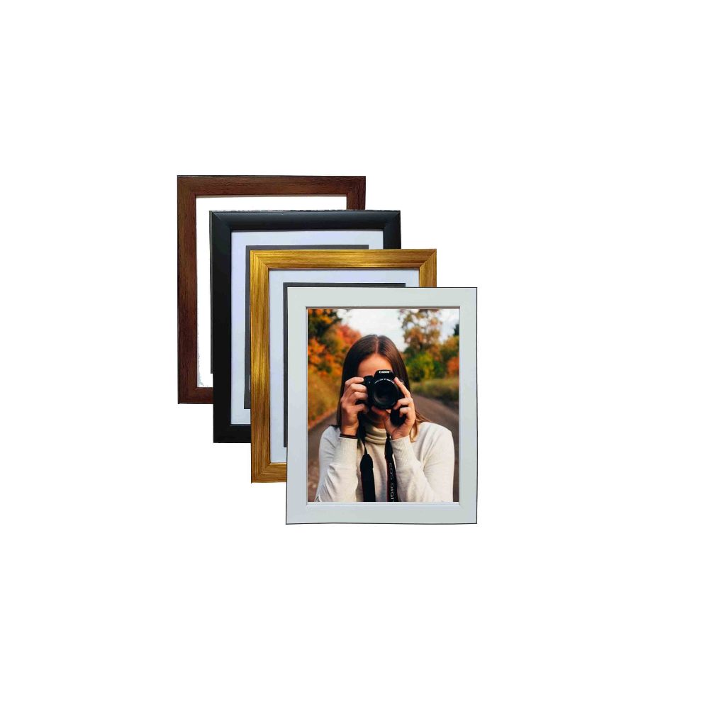 PUTIH HITAM Figura Frame 8R (20x25) Minimalist White/brown/black/gold ...
