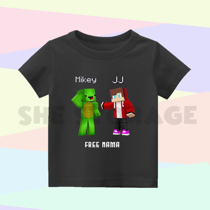 (FREE NAME) CHILDREN'S CLOTHES MIKEY AND JJ MAIZEN MINECRAFT TOPS FOR ...