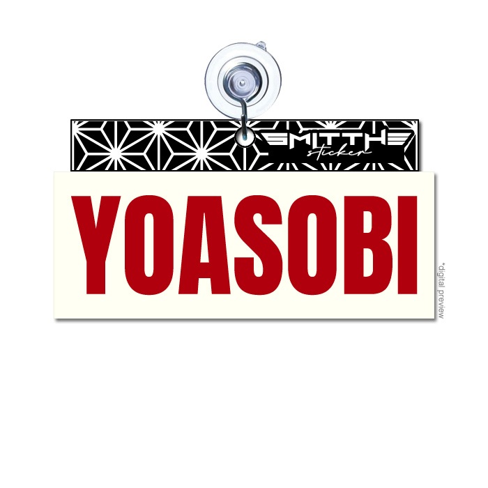 Yoasobi Sticker Cutting Sticker Decal Waterproof | Shopee Singapore