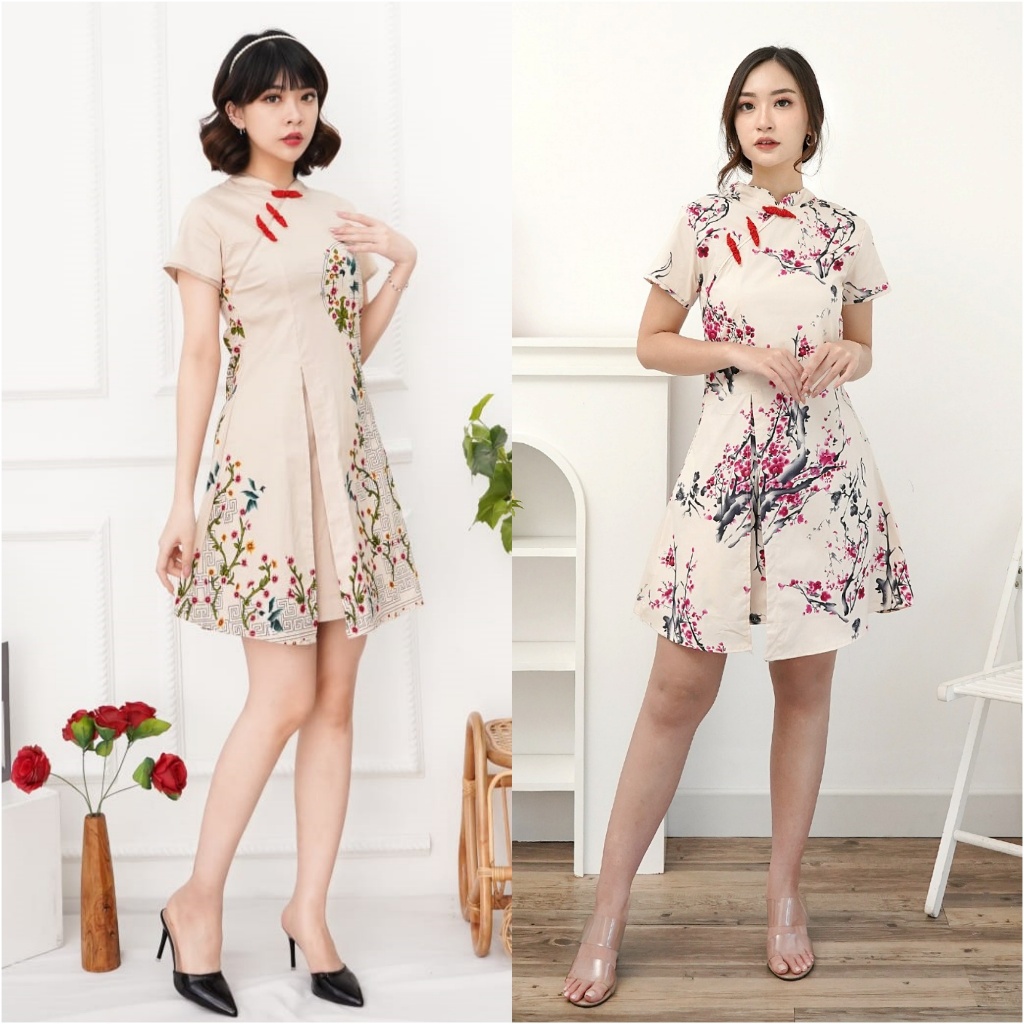 Jumbo Batik Dress Sogan jibao cheongsam shanghai chino big size modern ...