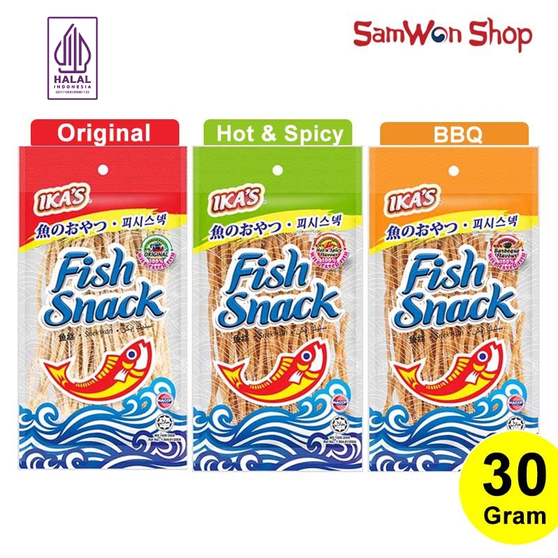 FISH SNACK BRAND IKA'S 30 GRAM - JUHI SNACK FISH SNACKS VARIOUS FLAVORS ...
