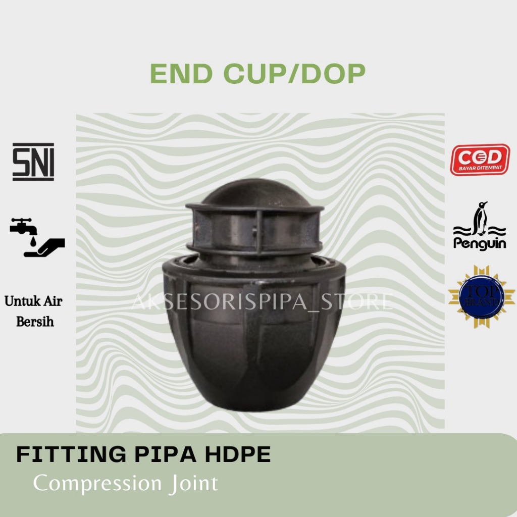 END CAP OR DOP HDPE 63MM x 63MM (2 INCH) | Shopee Singapore