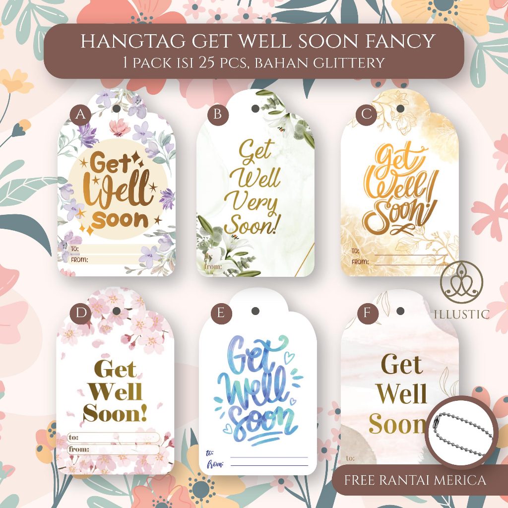 Hang Tag Hampers Get Well Soon, Good Luck Get Well Soon, Get Well Soon ...