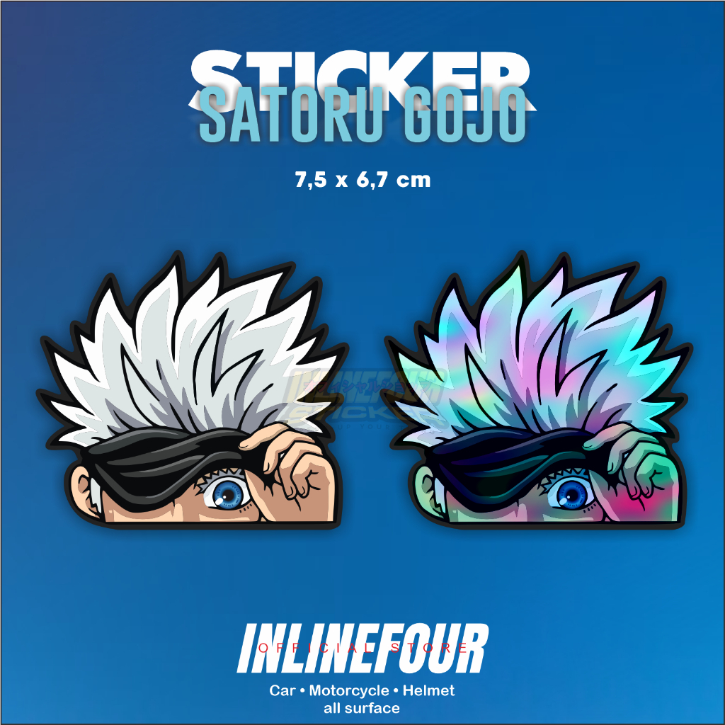 HP Jujutsu Kaisen Anime Hologram Sticker - Satoru Gojo Tumblr Sticker ...