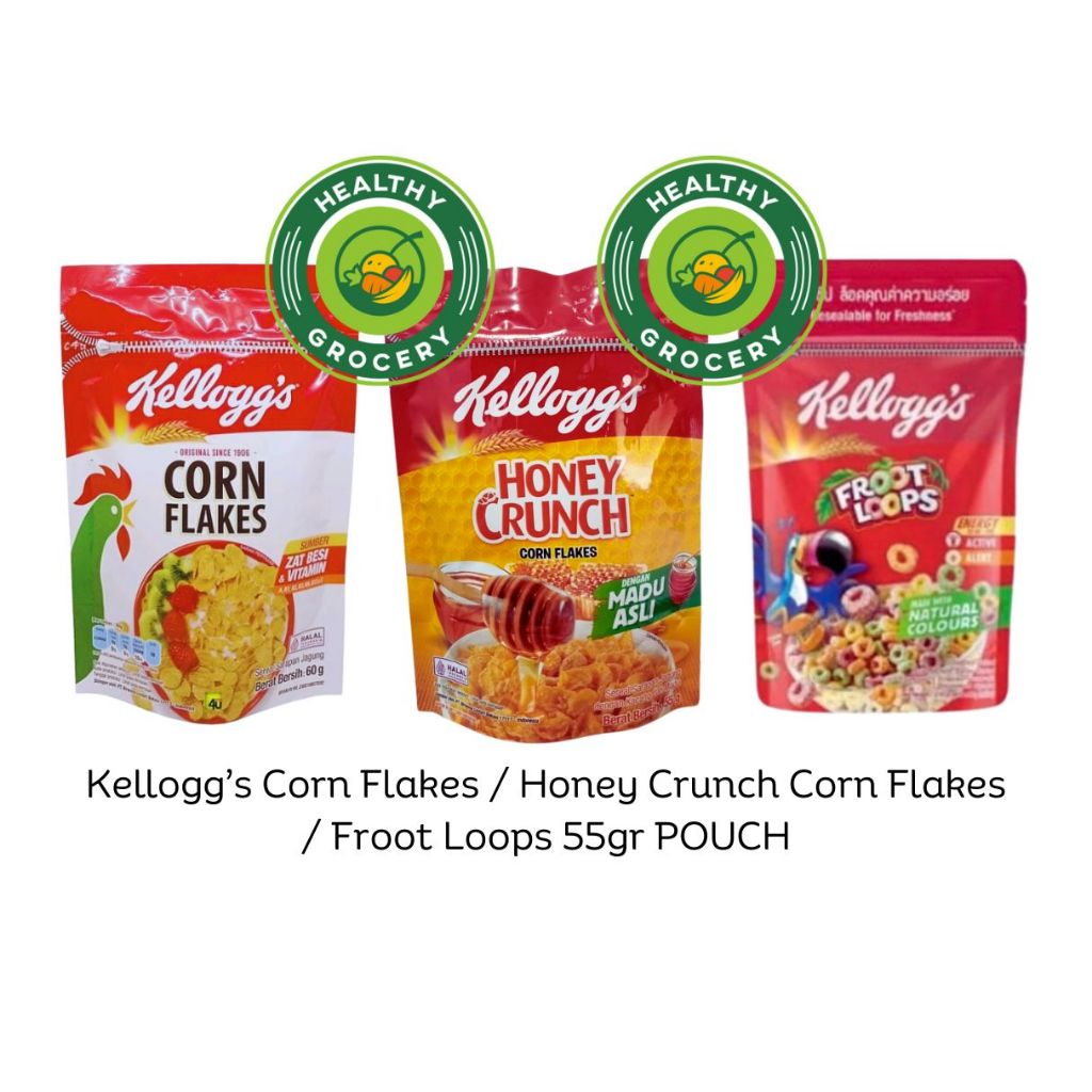 Kellogg's Corn Flakes Cereal / Froot Loops / Honey Crunch Corn Flakes ...