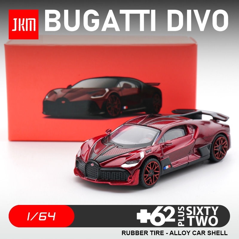 Jkm Bugatti Centodieci Chiron Divo La Voiture Noire 1:64 Diecast Mini ...