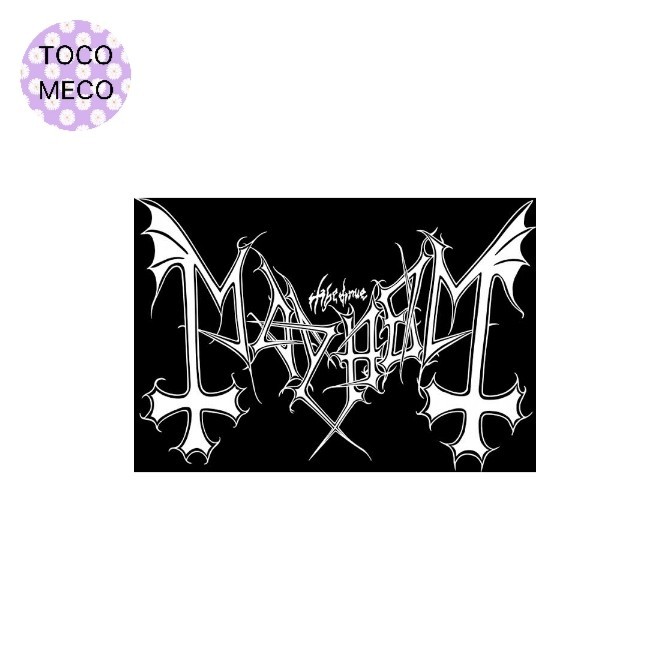 Mayhem the true band sticker black metal sticker logo | Shopee Singapore
