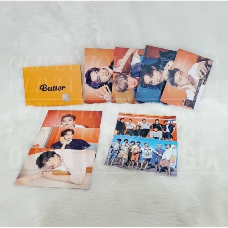 Photocard BTS Butter 2021 BTS R Mini Photocard Butter BTS Orange R ...