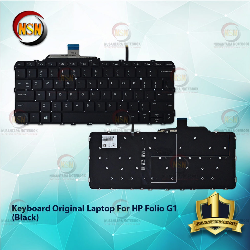 Original Laptop Keyboard ORI HP for Elitebook Folio G1 (Black) | Shopee ...