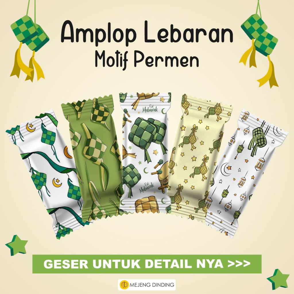 (Contents 12) VIRAL Candy Envelope/Candy Envelope/KETUPAT MOTIF Eid ...