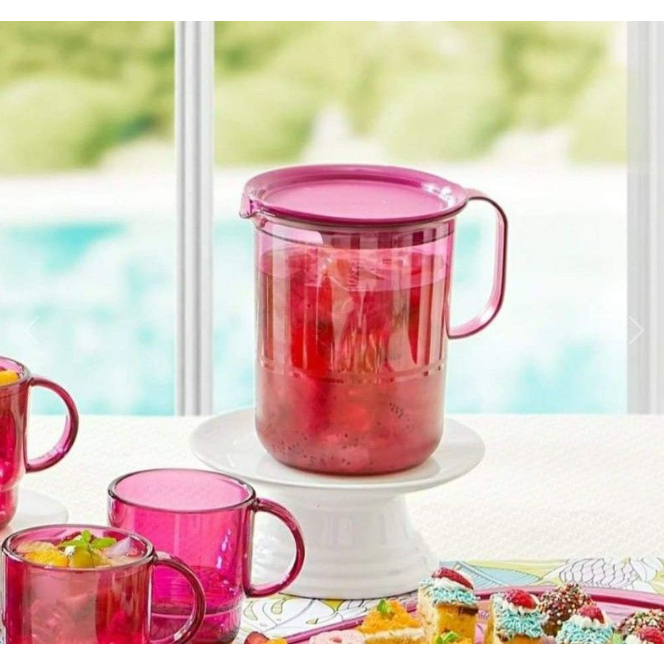 Table Collection Jug / Luxury Crystal Teapot 1.2L Tupperware Original ...