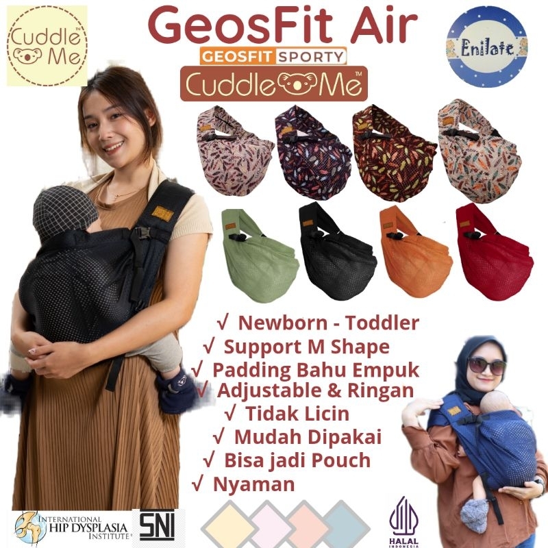 Cuddle Me Geos Fit Air Adjustable Baby Carrier Airsling Geosfit ...
