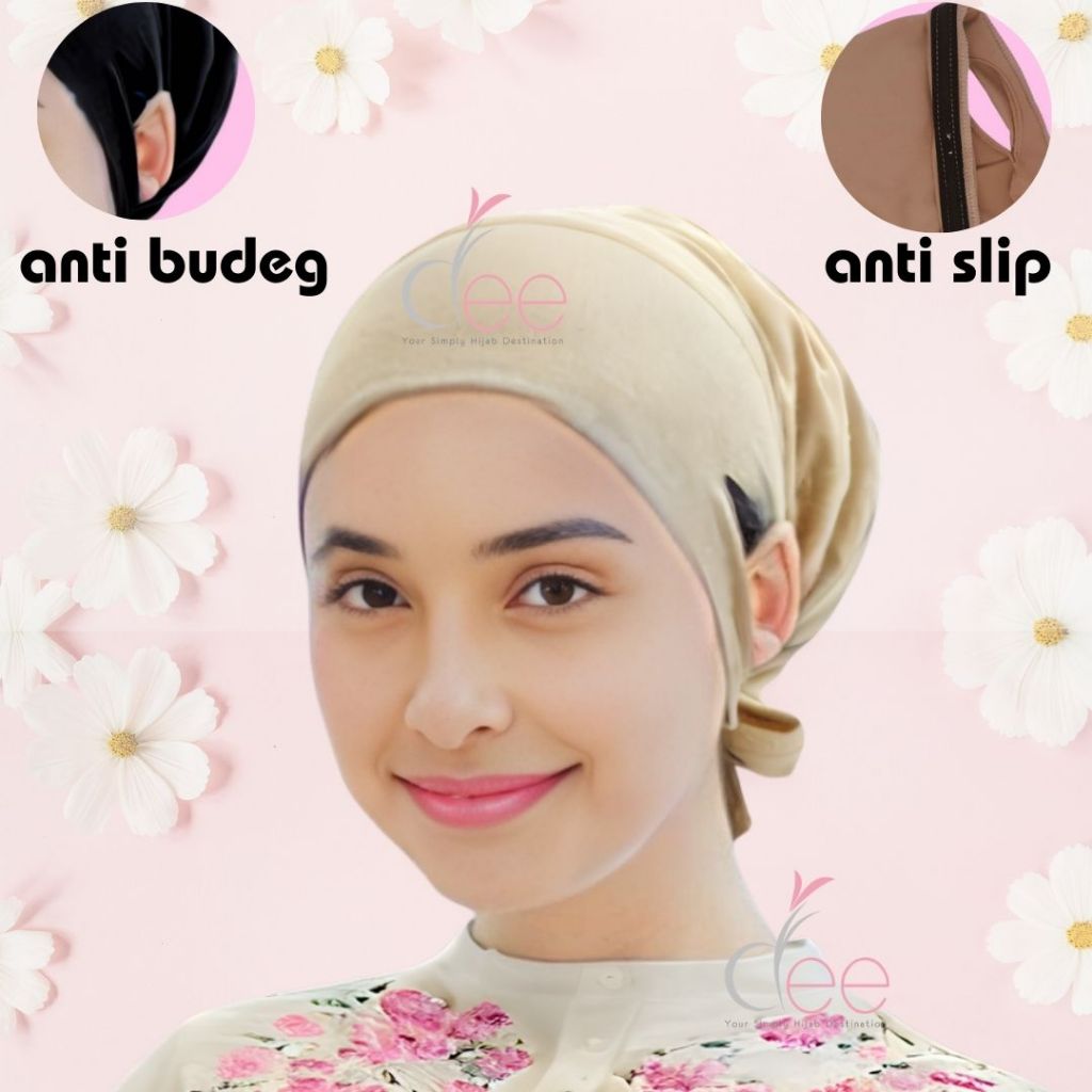Ciput Anti Back Strap Anti Slip Inner Veil Anti Budek Anti Sliding ...