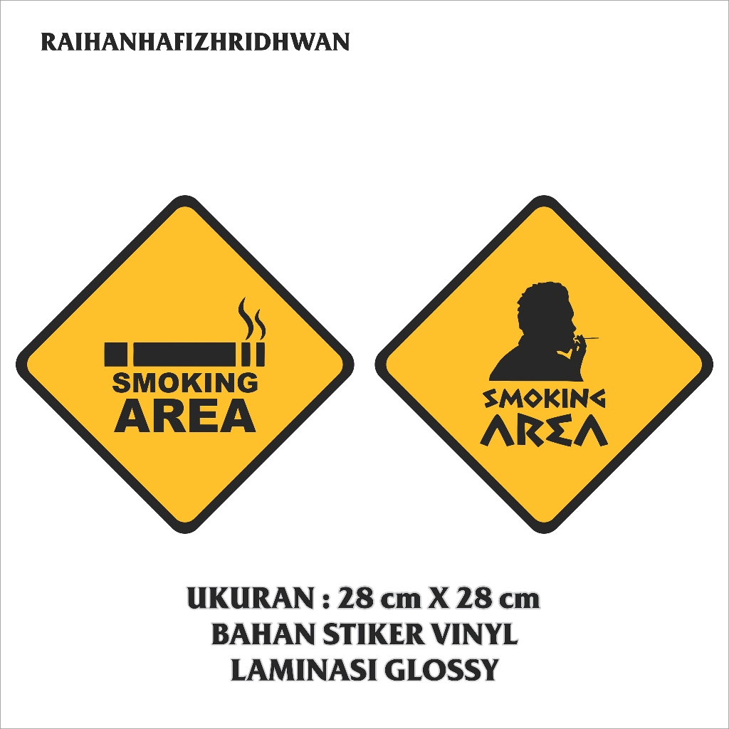 Sticker/smoking AREA Sticker/SMOKING AREA Sticker/Sign Sticker/Sign ...