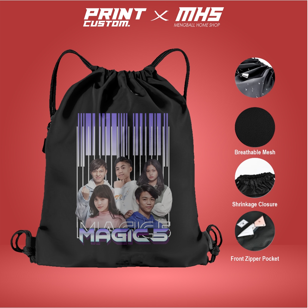Magic 5 Artist Drawstring Bag VOL 2 - CUSTOM Drawstring Bag Home ...