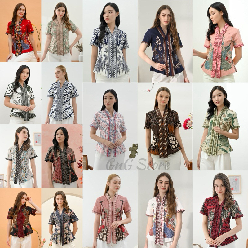 Women's Batik Tops 292 Series/ Modern Batik / Eid Clothes/ Batik ...