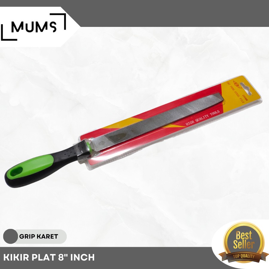 MTG-Flat Coarse Plate Iron File Rubber Handle Fitter Flat File 8 Inch ...