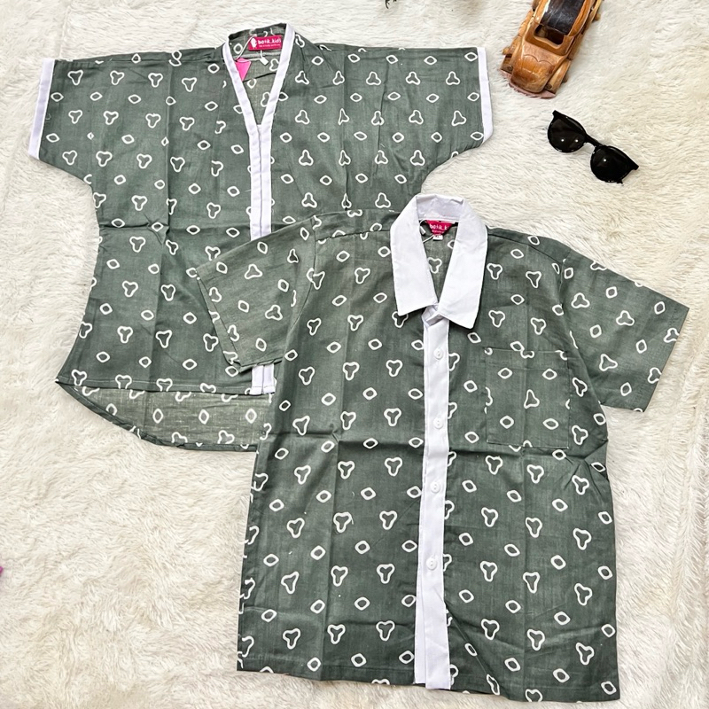 KEMEJA HIJAU New BATIK KIDS OUTER BATIK ANAK SAGE COUPLE KEBAYA BATIK ...
