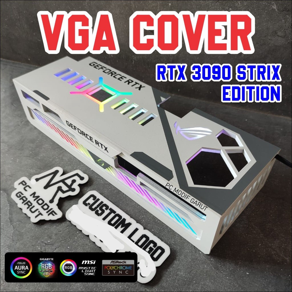 VGA COVER ASUS RTX 3090 CUSTOM LOGO CUSTOM VGA | Shopee Singapore
