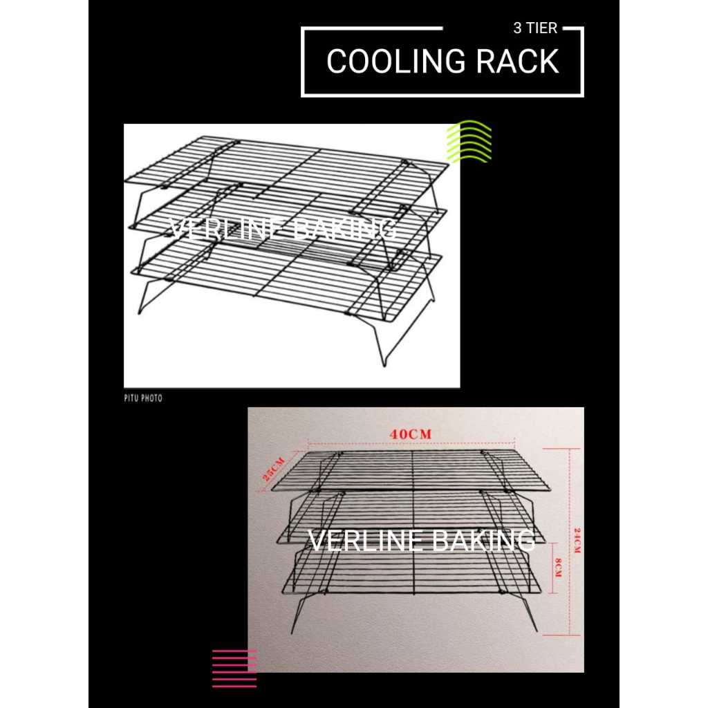 Three TIER CAKE RACK 3 TIER CAKE RACK COOLING RAK 3 TIER | Shopee Singapore