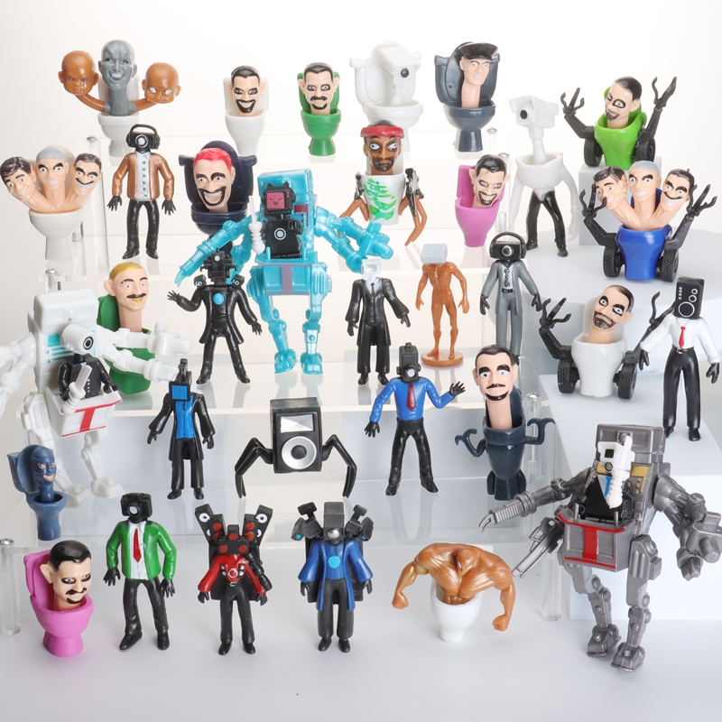 Ready Toy Skibidi Toilet Siren Head Figure Display/Toy Skibidi Toilet ...