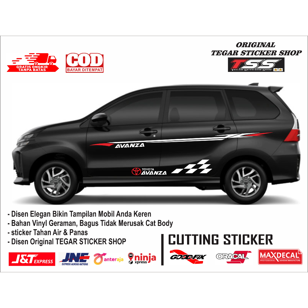 Avanza car stickers toyota avanza car trim stickers toyota avanza ...
