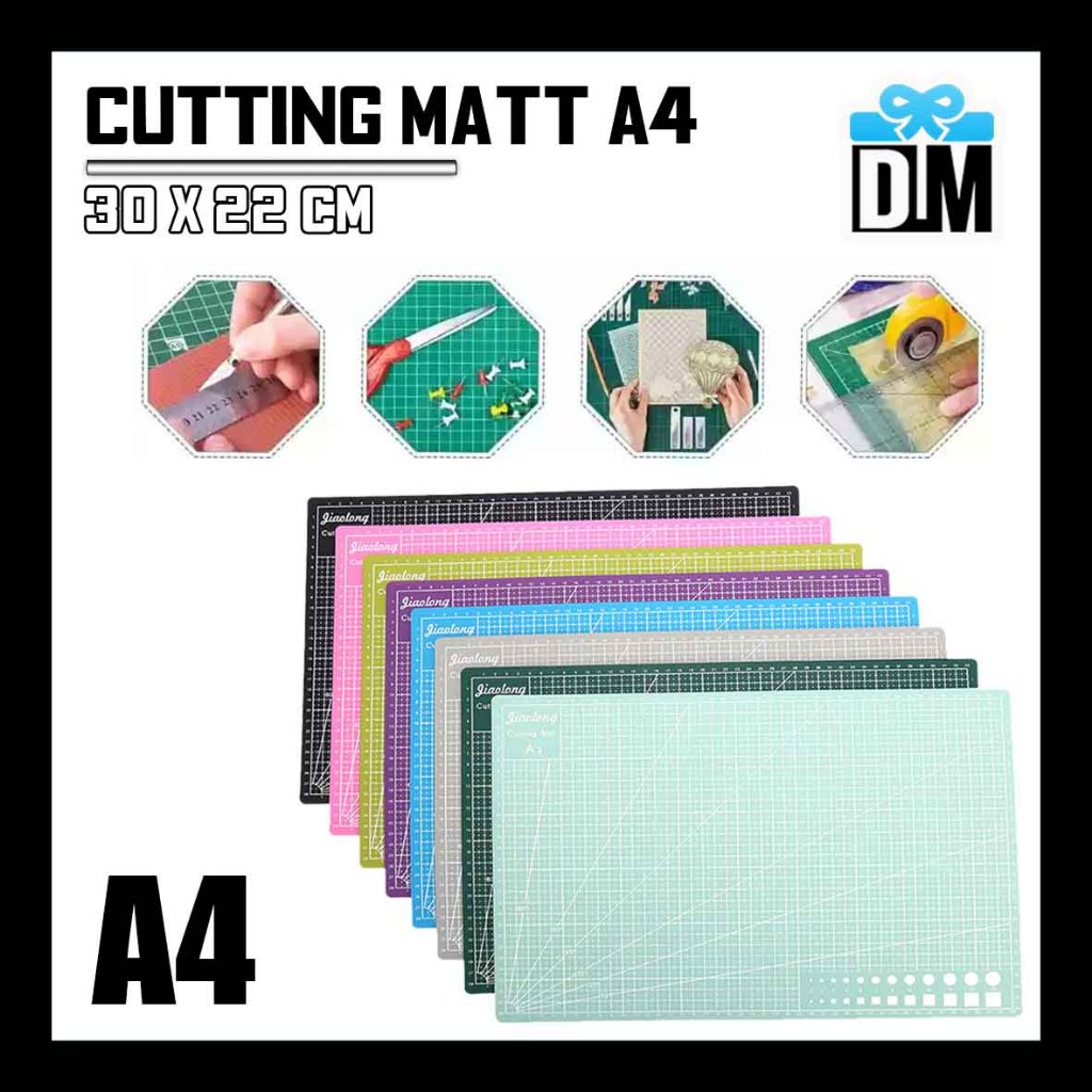 Thick, Colorful Matt A4 Cutter Cutting Mat 30 x 22 cm | Shopee Singapore