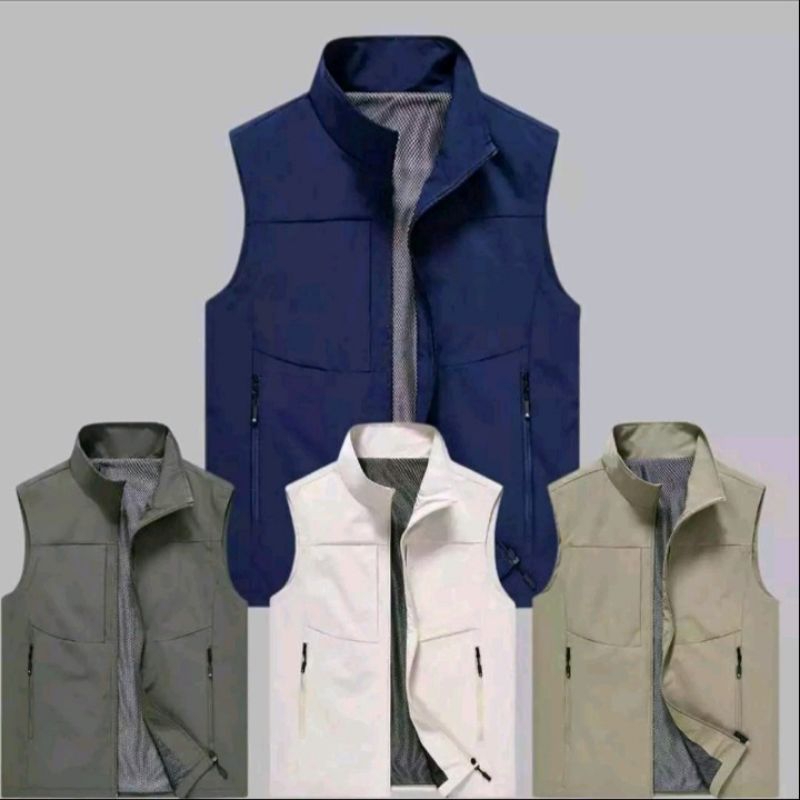Jacket vest vest Hiking vest Journalist vest Multi-Function vest ...