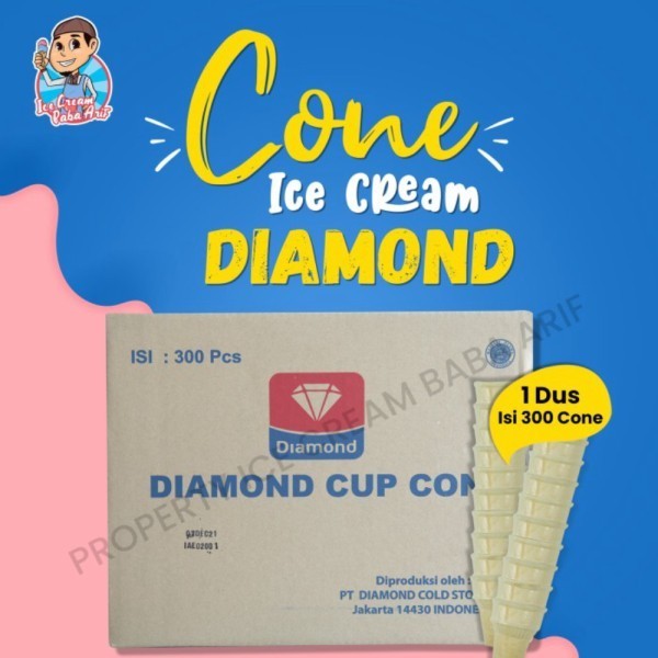 Ice cream cone/mcd cone ice cream cone/diamond ice cream cone 1 box ...