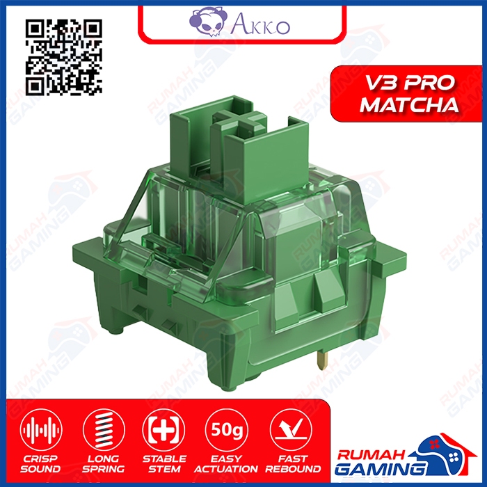 Switch - Akko V3 Matcha Green Pro Switch - 5pin - 50g - PCB MOUNT ...
