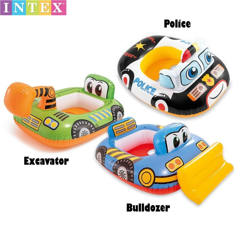Intex - Car Character Swimming Buoy 59586 Kid Swim Ring Swimming Tire ...