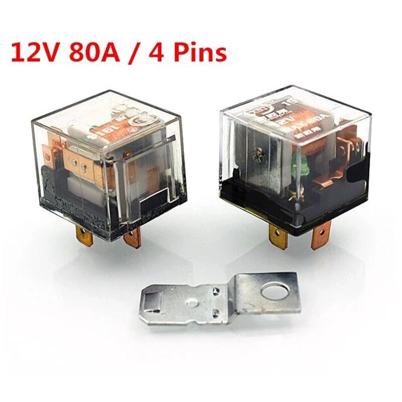 Horn Relay 4 pin legs 12v 80A Suitable for all purposes of various ...
