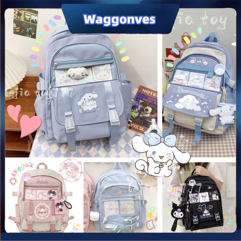 [Free [Widget] Big cinnamoroll School Bag/ kuromi Bag/Kids Backpack ...