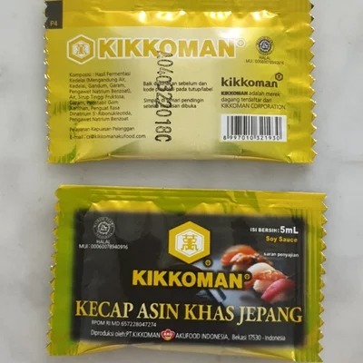 Kikkoman SACHET Contains 5 ML, Soy Sauce As A Complement To SUSHI ...