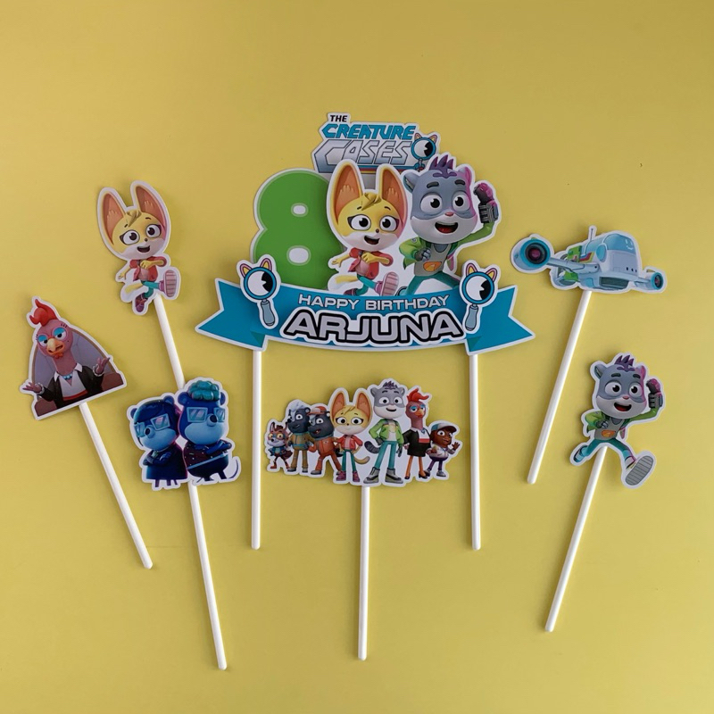 Cake Topper 3D Character The Creature Case Birthday Cake Decoration ...