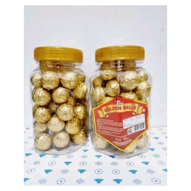 Tobelo Chocolate Golden Ball Chocolate Round (Contains 40 PCS) | Shopee ...