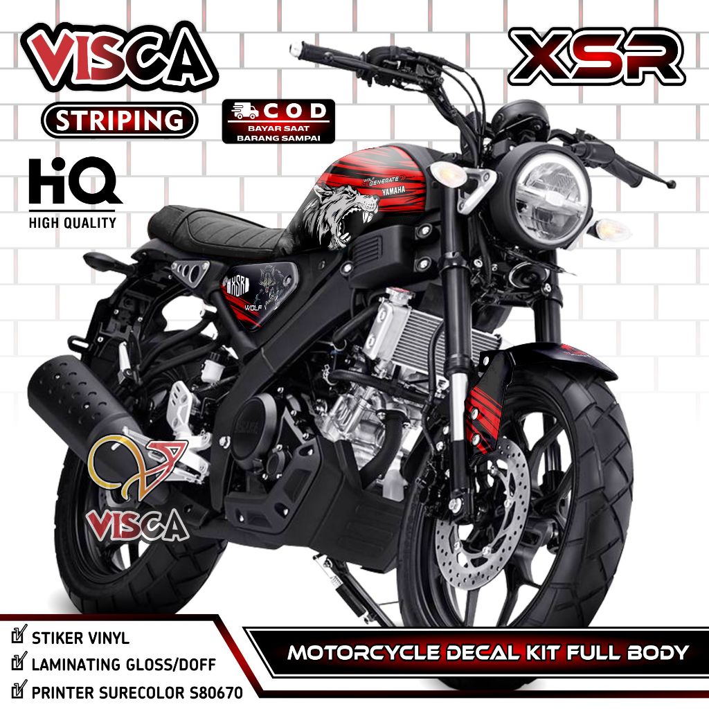 Xsr 155 Full Body Decal - Yamaha XSR 155 Fullbody Motorcycle Sticker ...