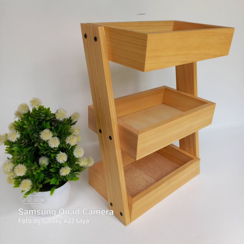 KAYU New Style 3 Layer Onion Rack Full Pine Wood || Bw.dia || | Shopee ...
