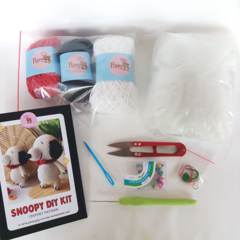 Diy KIT AMIGURUMI SNOOPY/COMPLETE PACKAGE DIY AMIGURUMI SNOOPY | Shopee ...