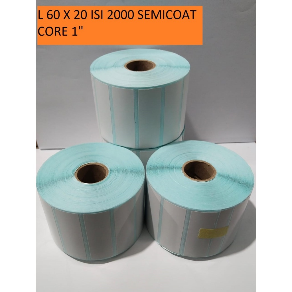 Semicoated LABELS 60 X 20 CONTENTS 2000 - | 60x20 |60mm x 20mm | Shopee ...