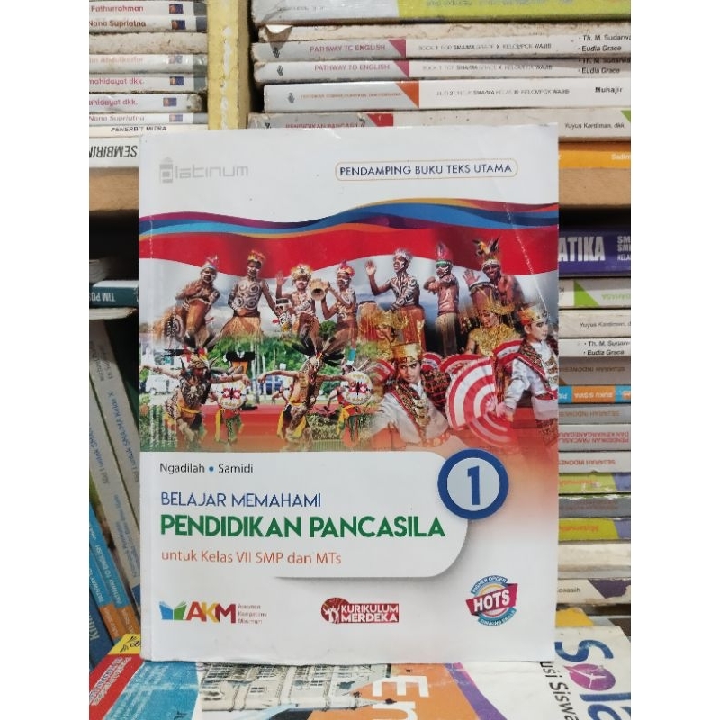 Ppkn book class 7/VII/1 junior high school/mts platinum hots kurmer ...