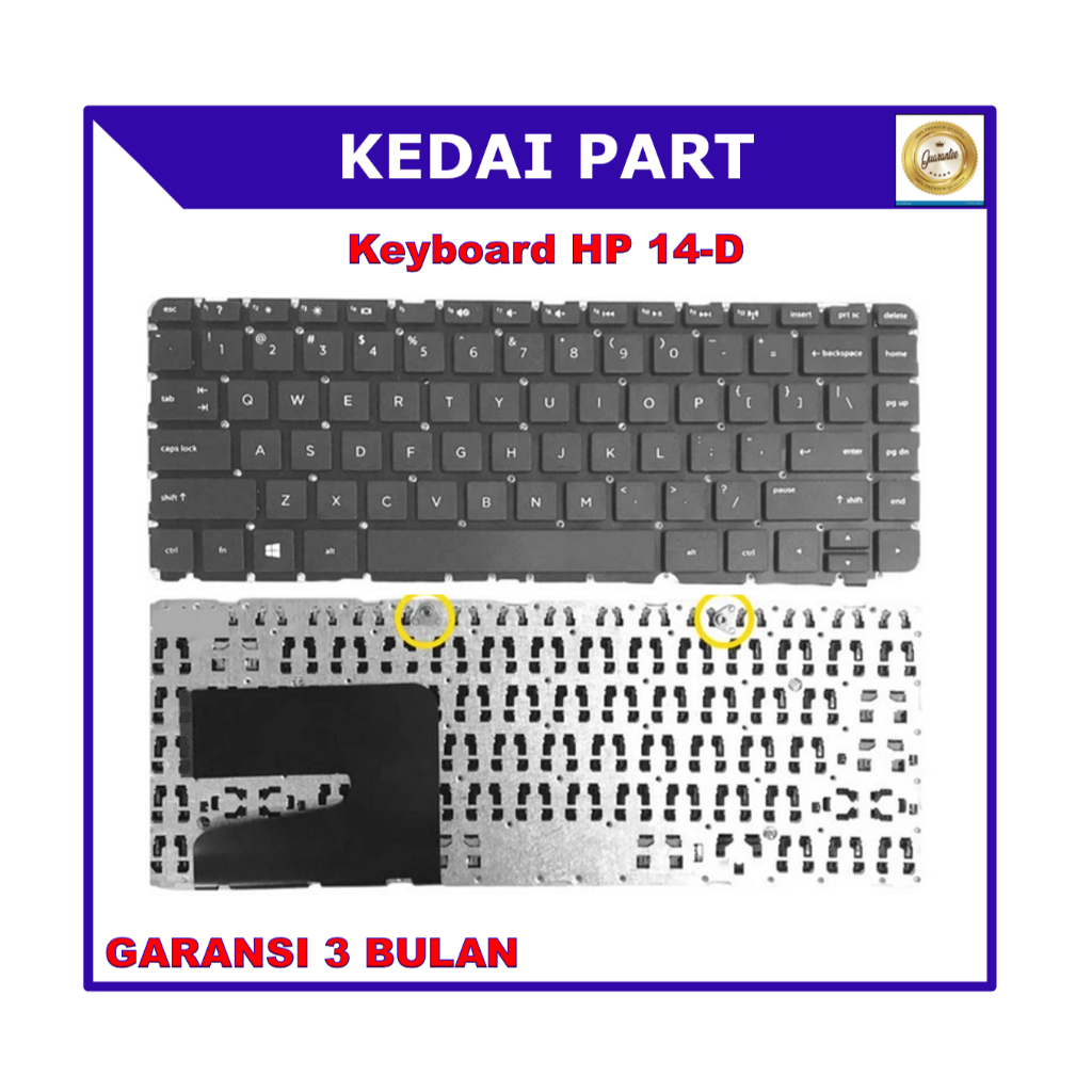 Hp PAVILIION KEYBOARD HP 14-D000 14-N 14-N010AX HP 248 G1 NON FRAME ...