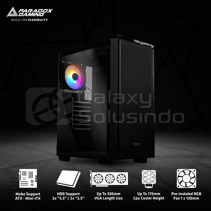 Paradox MIASMA V2 Tempered Glass ATX Gaming Case - Computer Case | Shopee Singapore