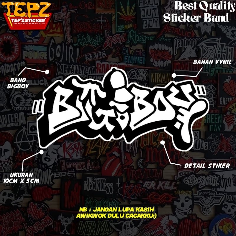 Sticker (BAND BIGBOY) BAND STICKER|Metal Sticker|Aesthetic Stickers ...