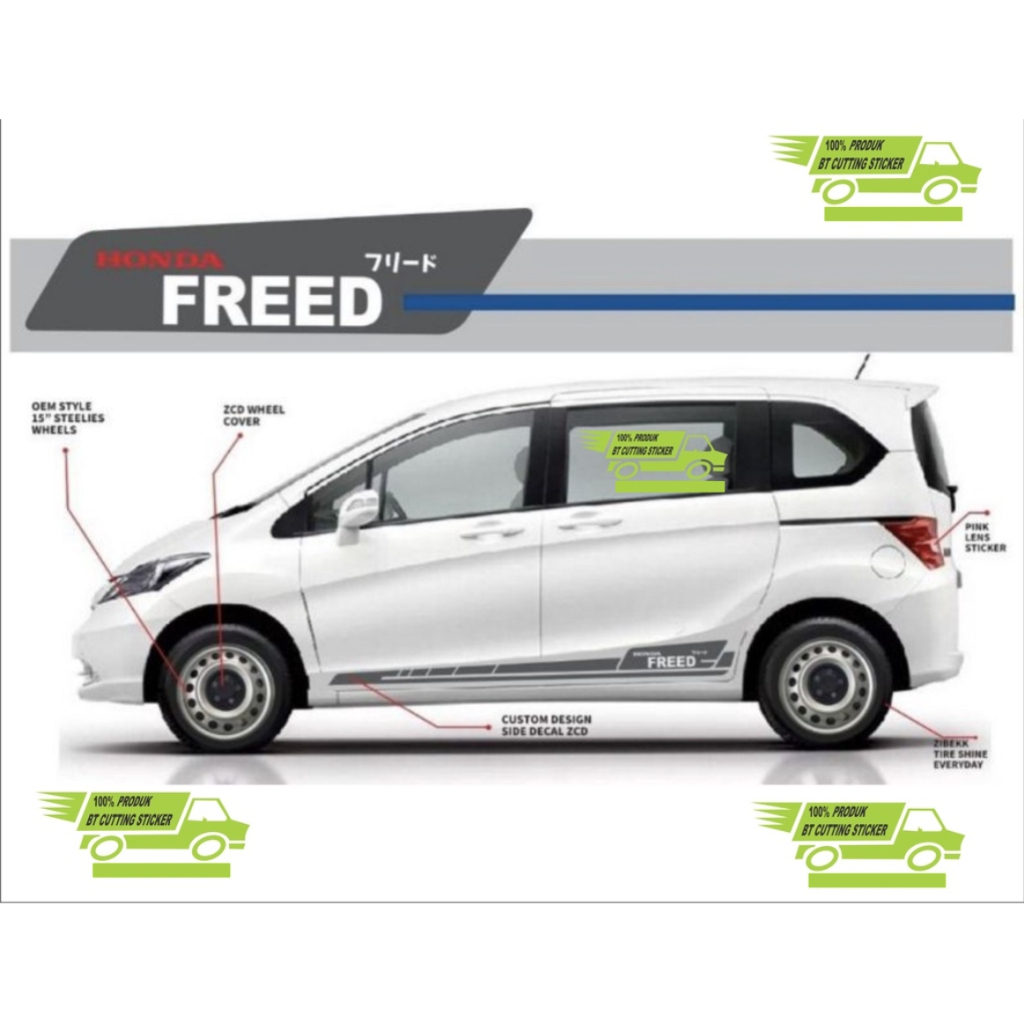 F22 honda freed Car Sticker honda Car Sticker list Car body Sticker ...