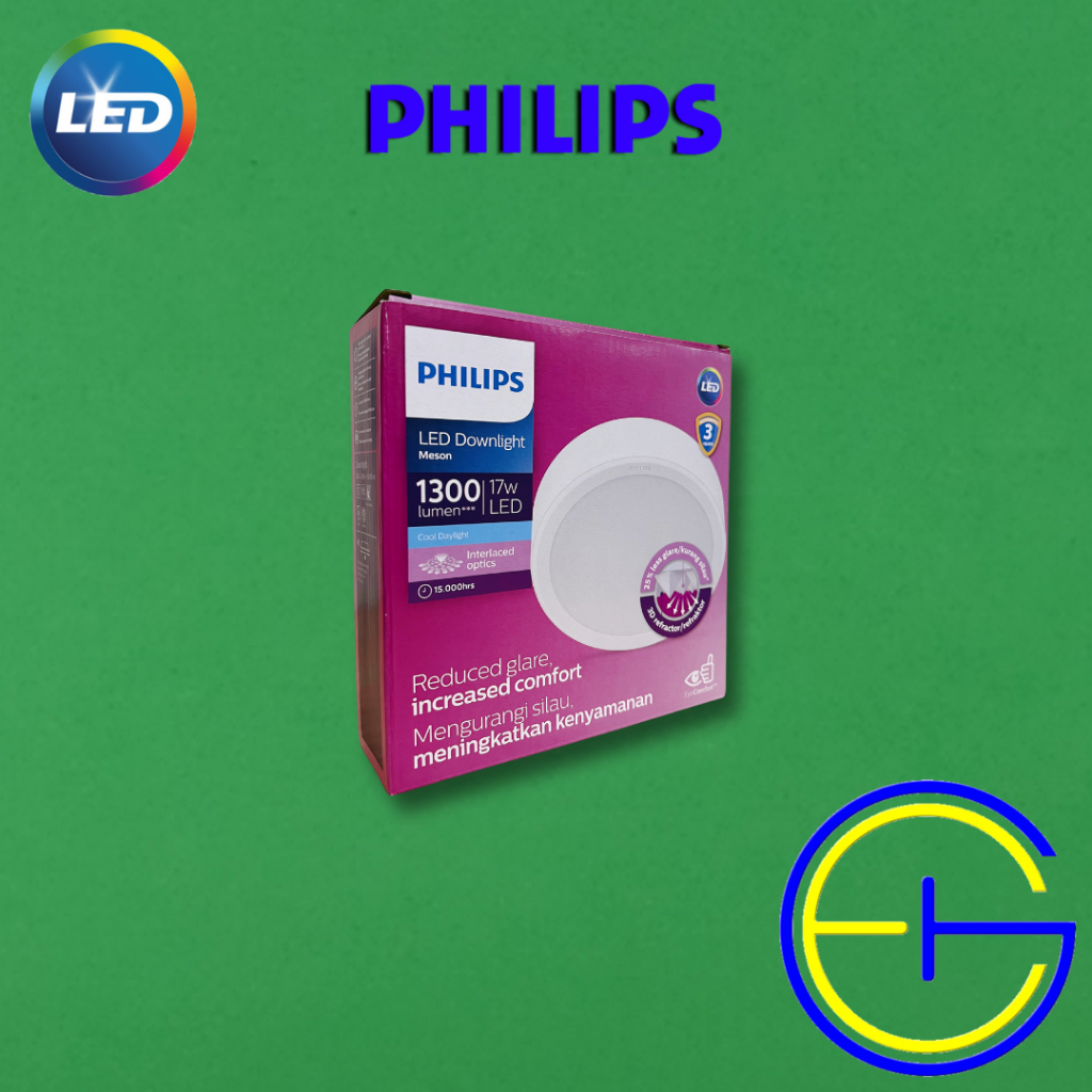 Meson 59472 150 17W Philips LED Downlight Outbow Round | Shopee Singapore