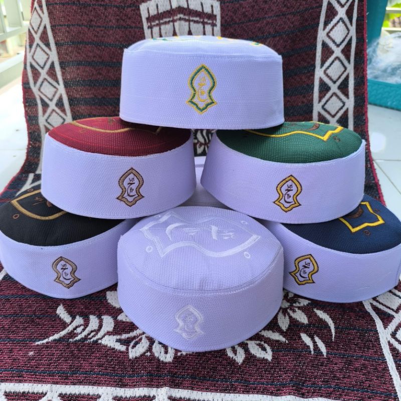 NABI Songkok peci hat terompah Prophet Muhammad Saw BLACK WHITE peci ...